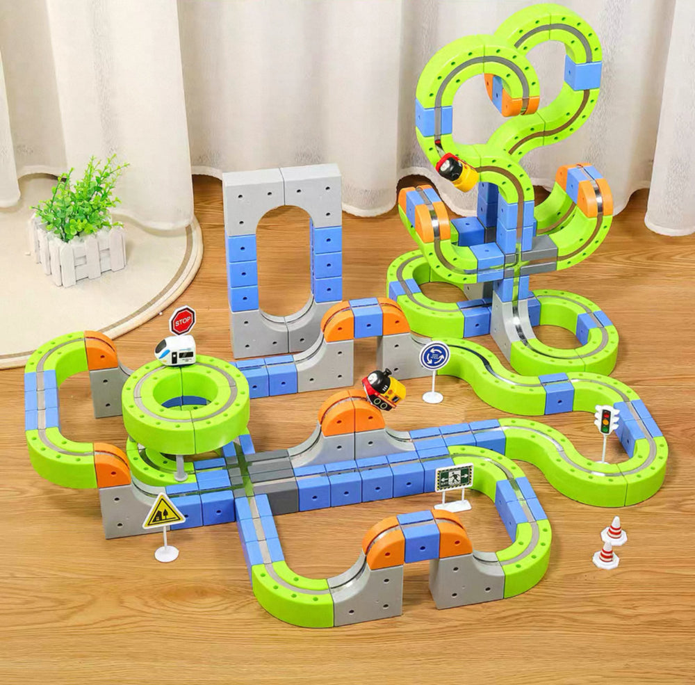 The Magnetic Track Car That Can Climb & Go Upside Down: Open-Ended Pla ...